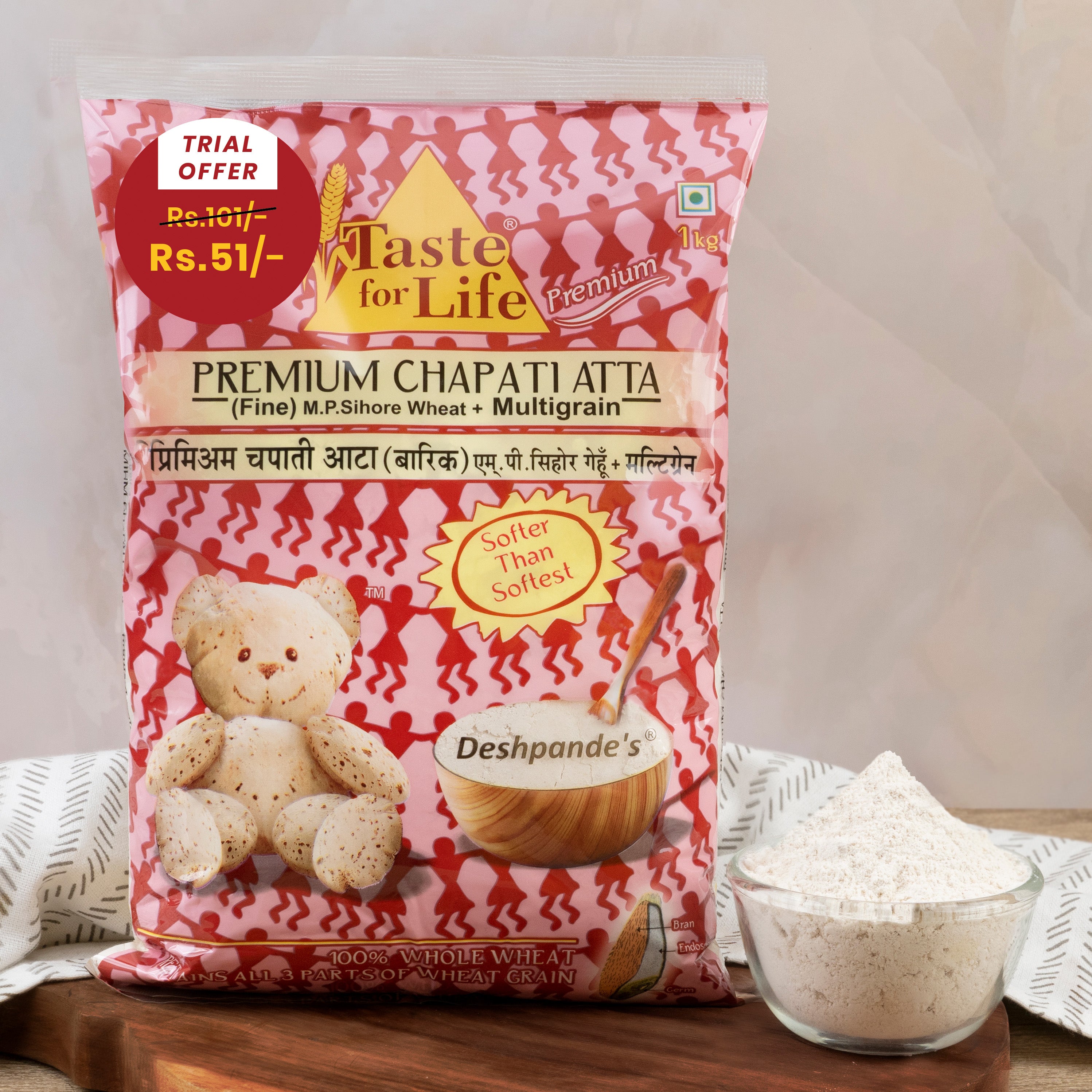 Multigrain Atta with Goodness of Grains & Pulses - Taste For Life ...