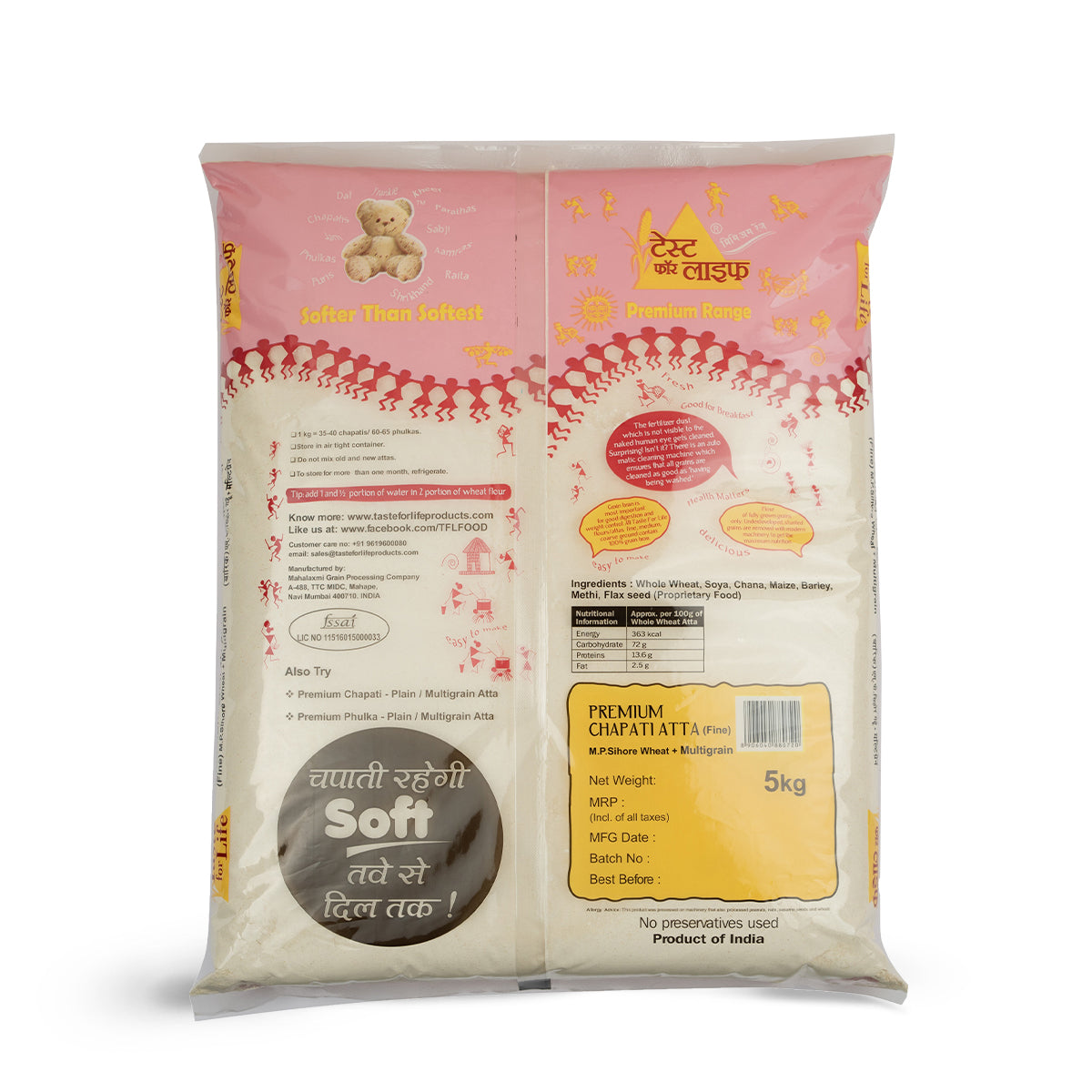 Multigrain Atta with Goodness of Grains & Pulses - Taste For Life ...