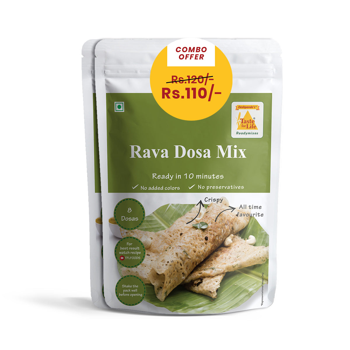 Buy Rava Dosa Mix Combo - Taste For Life – Taste for Life Products
