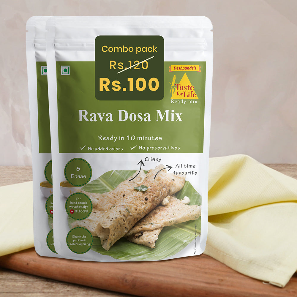 Buy Rava Dosa Mix Combo - Taste For Life– Taste for Life Products