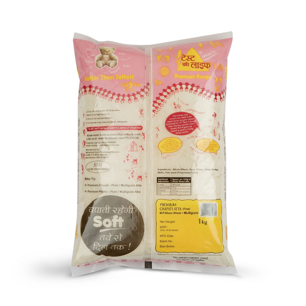 Multigrain Atta with Goodness of Grains & Pulses - Taste For Life ...