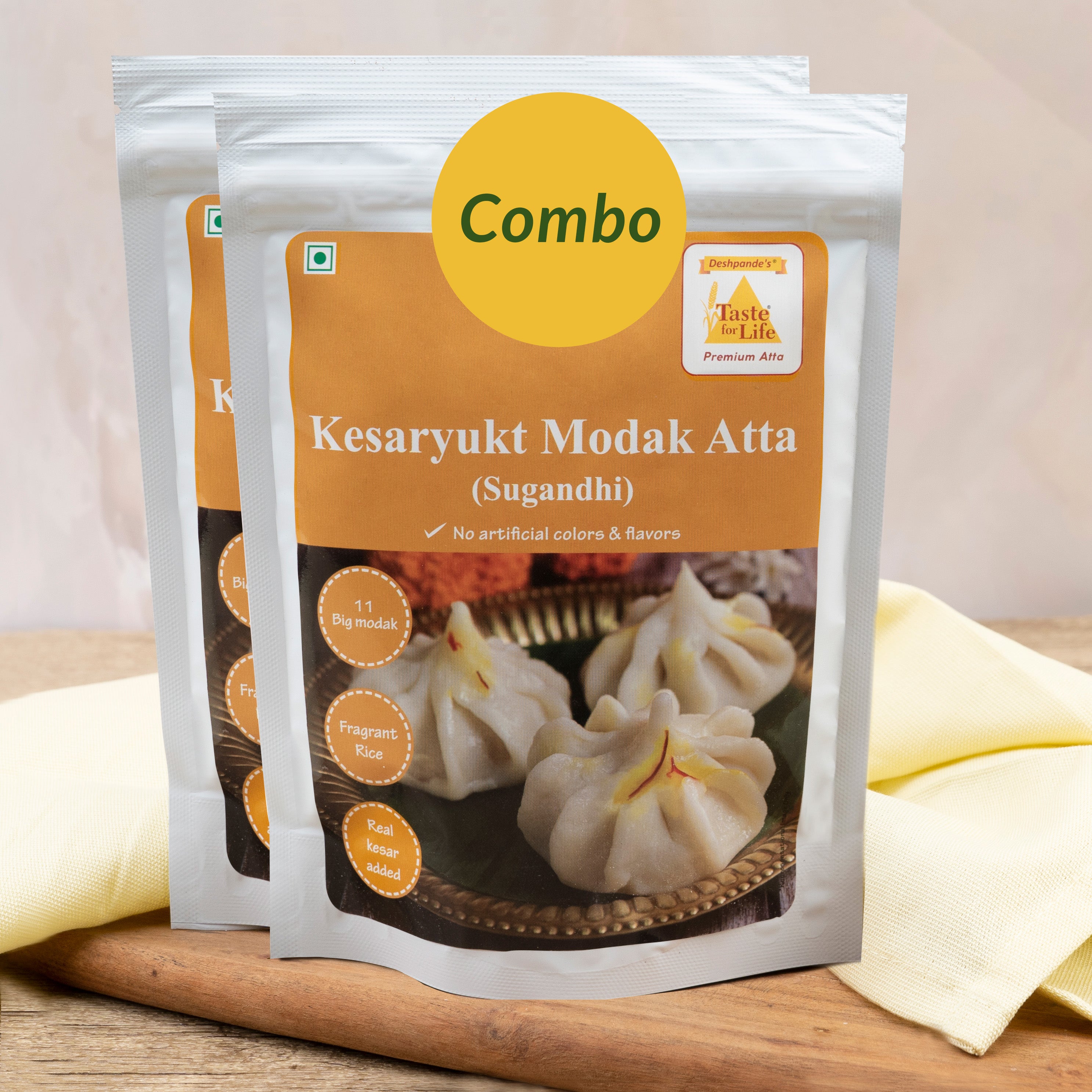Kesaryukt Modak Atta (Combo Pack) – Taste for Life Products